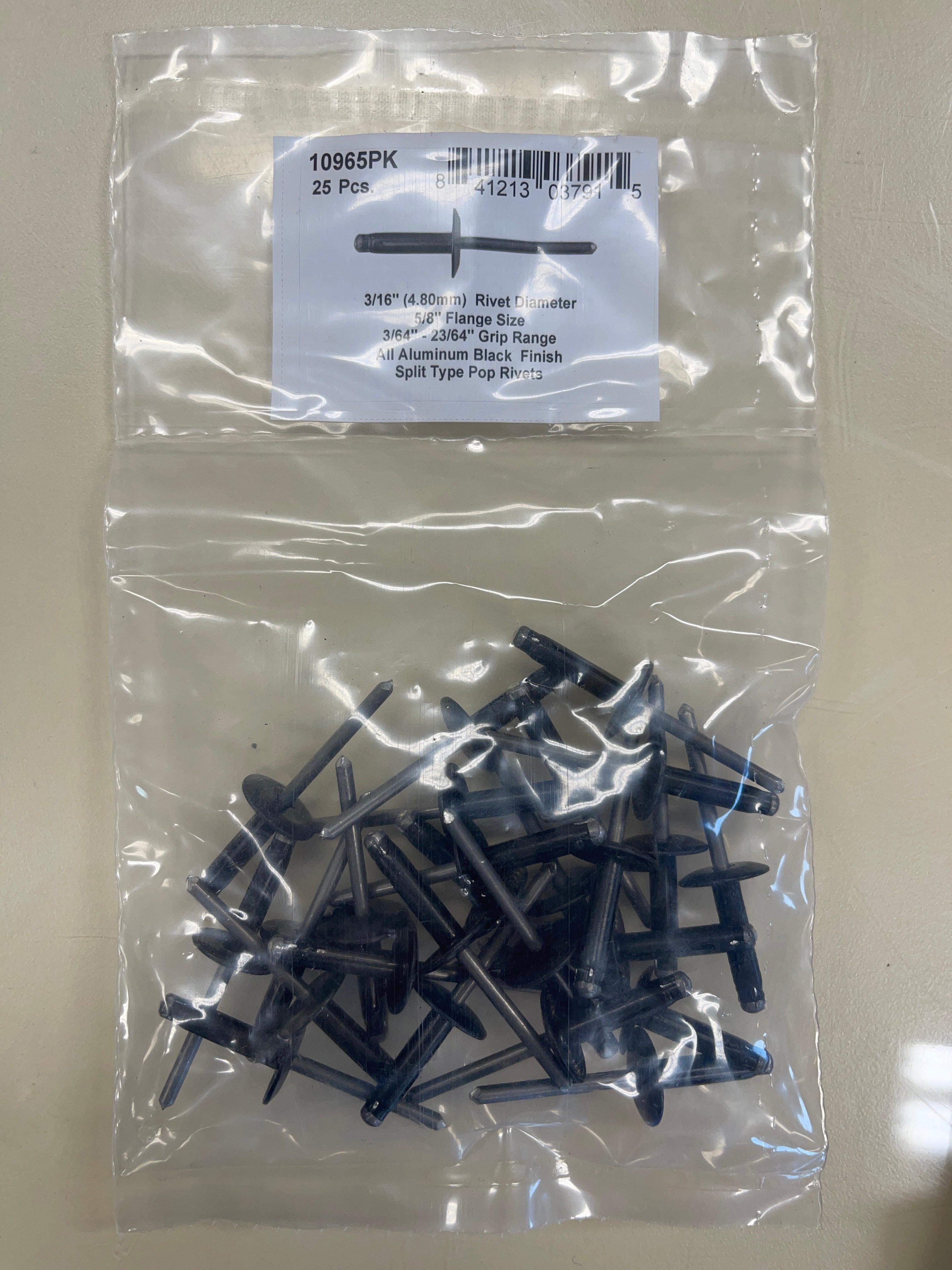 10965PK Black Alum Split Type Rivets DISCO Automotive Hardware – JK ...