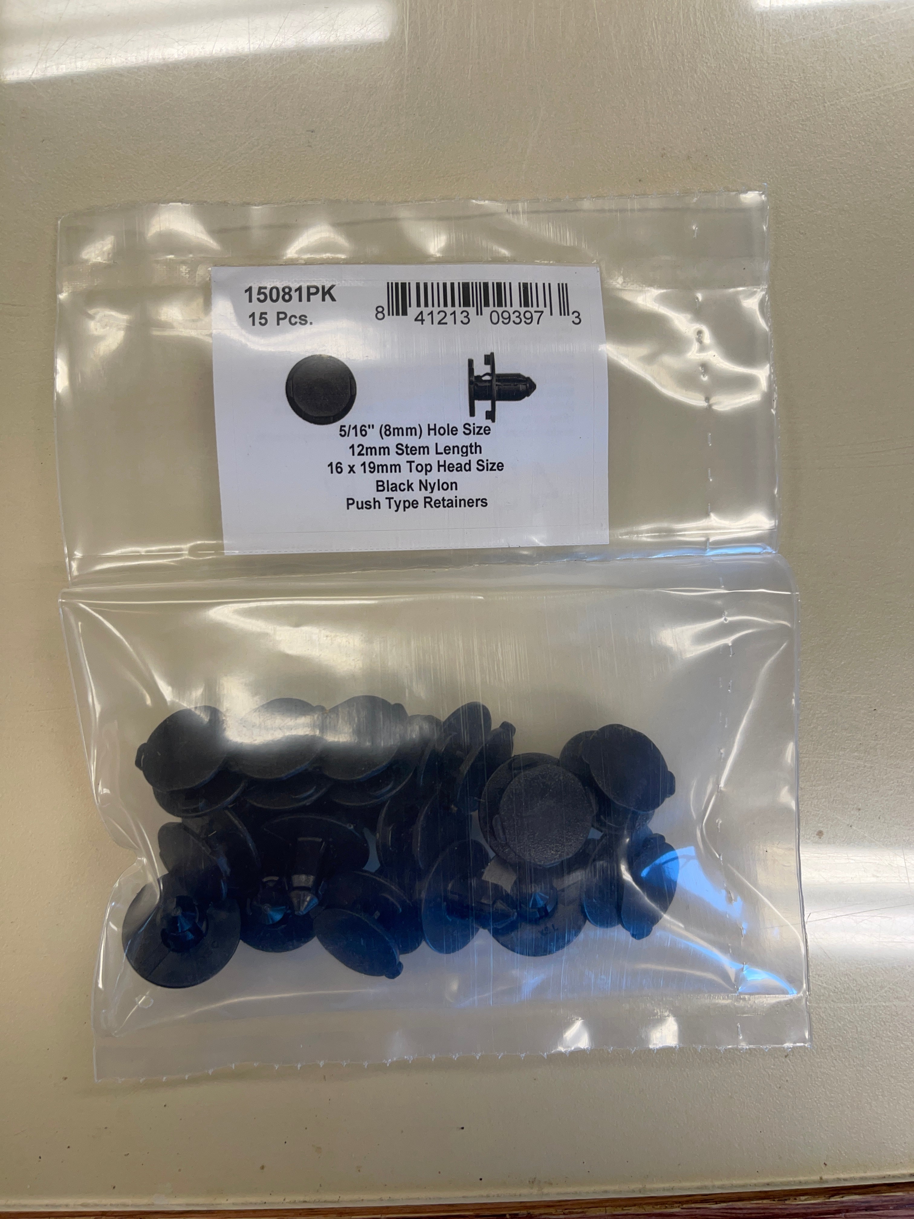 15081PK Black Push Type Retainers DISCO Automotive Hardware – JK ...